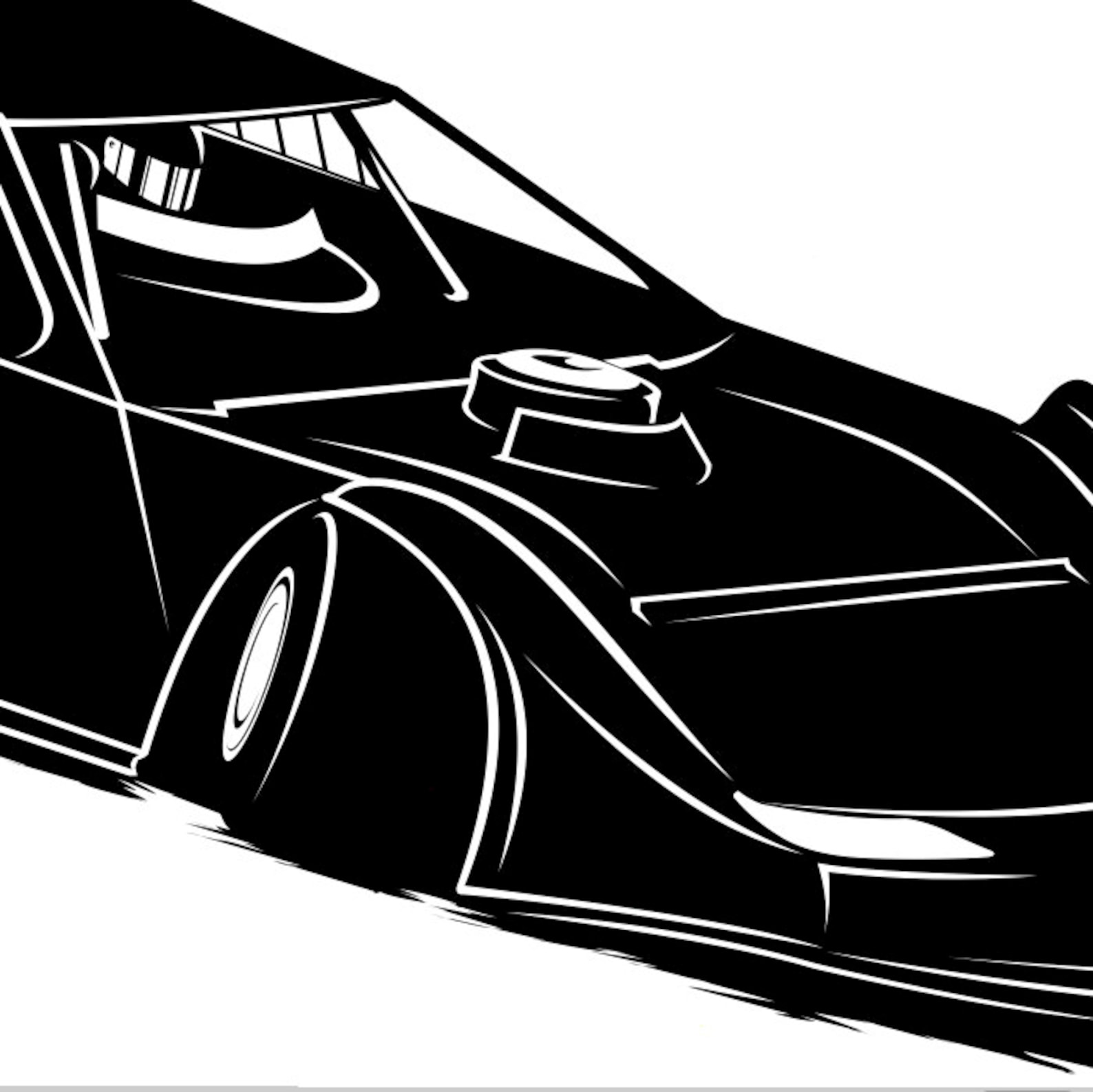 Late Model Dirt Race Car Image in Svg Ai Eps Pdf Png Jpg - Etsy