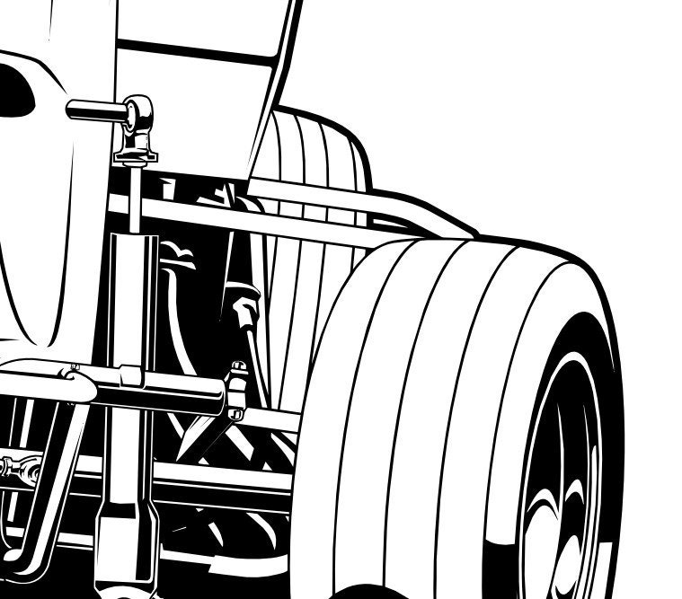 Dirt Micro Sprint Mini Sprint Race Car Highly Detailed Vector Image in ...