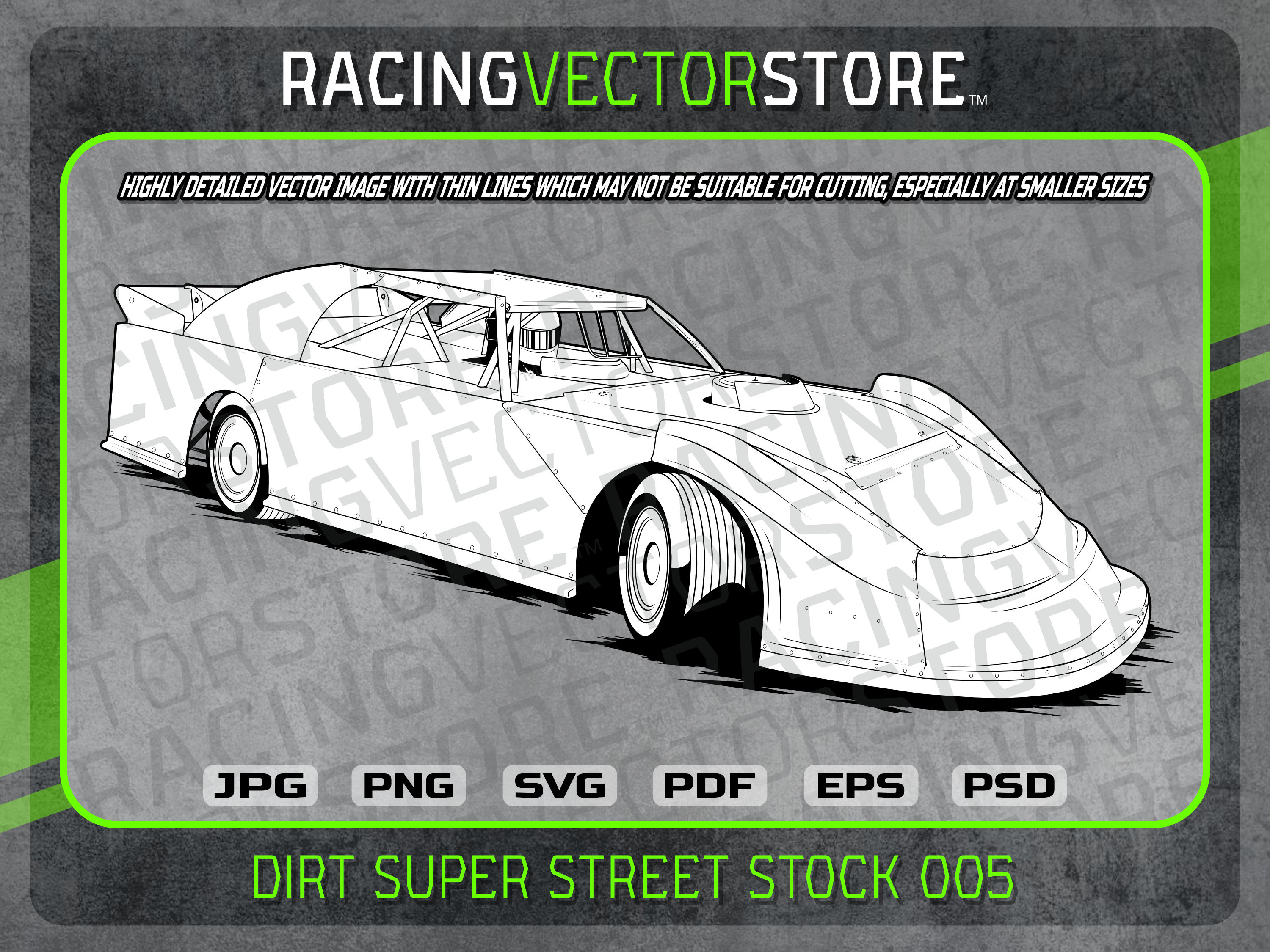 Dirt Super Stock Street Stock / Sportsman Race Car Highly Detailed ...