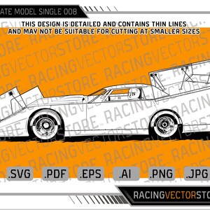 Dirt Late Model Vintage Wedge Race Car Highly Detailed Image in .svg ...