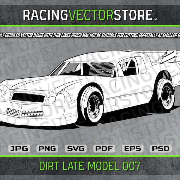 Dirt Late Model Clip Art