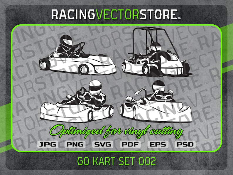 Go Kart Dirt Race Car Vector Clipart Image Cuttable in .svg. Eps. .pdf ...