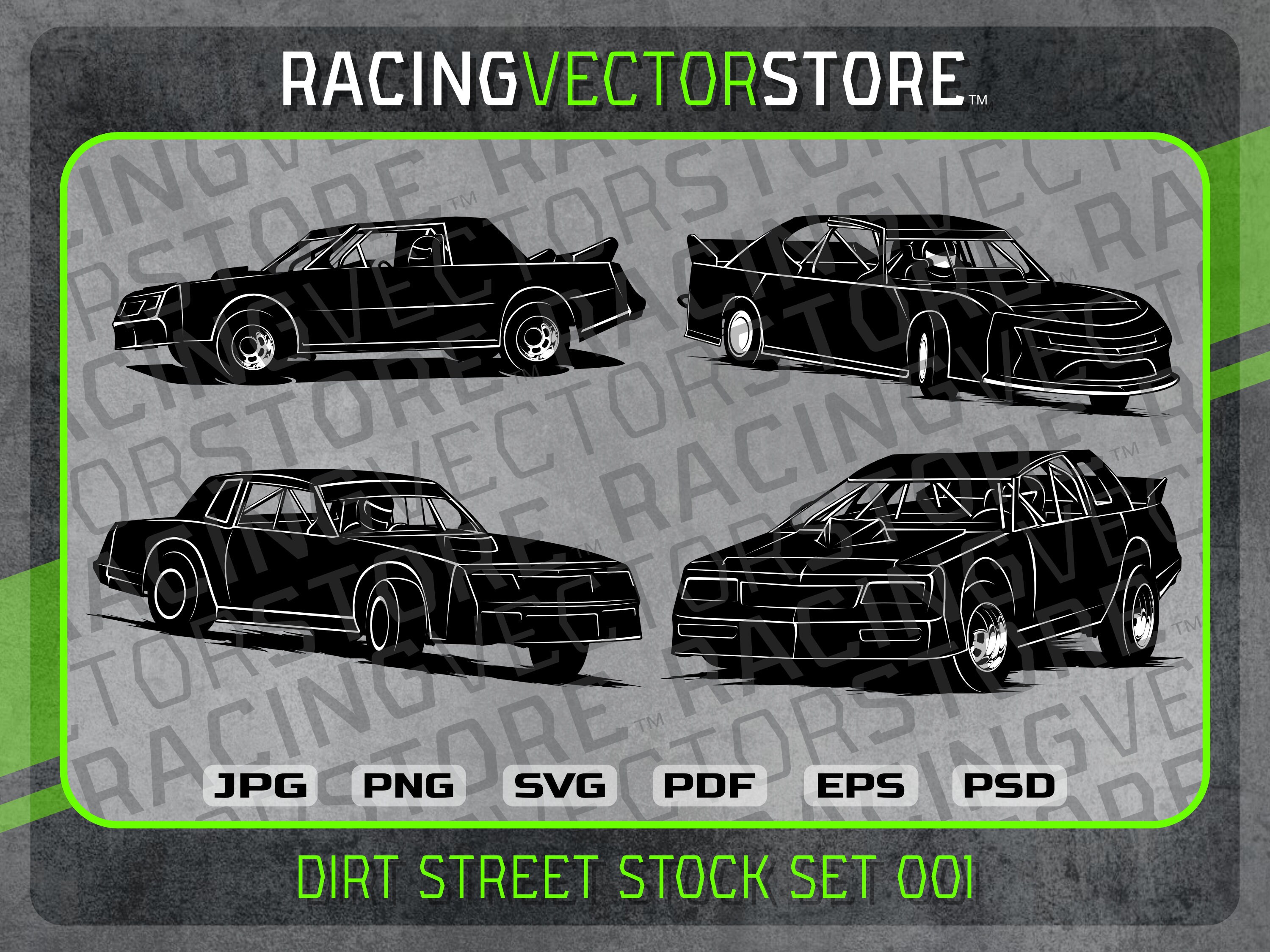 Street Stock Race Cars Drawings