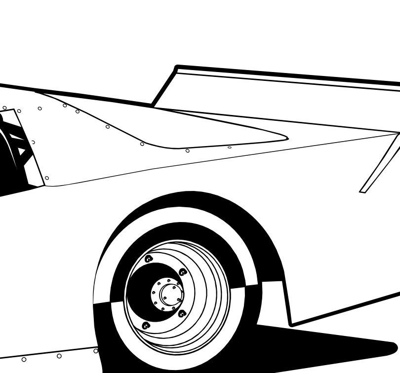 Pavement Late Model RETRO 1990'S Race Car Highly Detailed Image in .svg ...