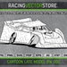 Cartoon Dirt Late Model Race Car Highly Detailed Vector Image in .svg ...