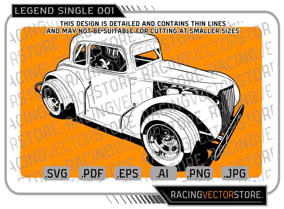 Legend / Dwarf Race Car Highly Detailed Vector Image in .svg - Etsy ...