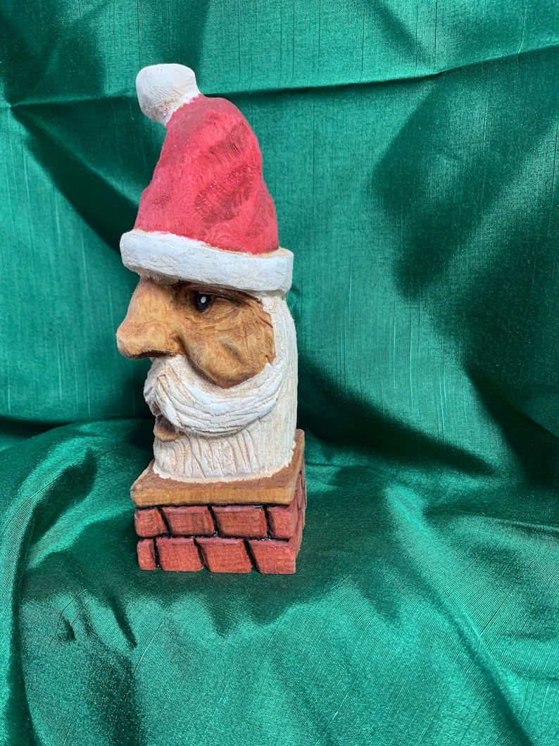 Santa in the Chimney - Etsy