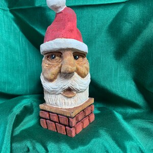 Santa in the Chimney - Etsy