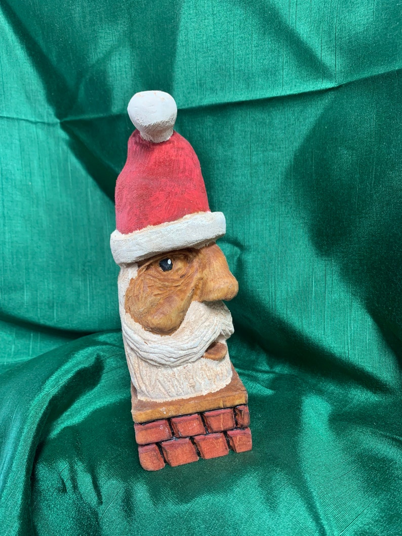Santa in the Chimney - Etsy