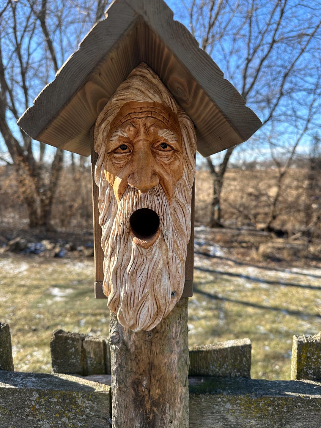 Old Man Birdhouse - Etsy