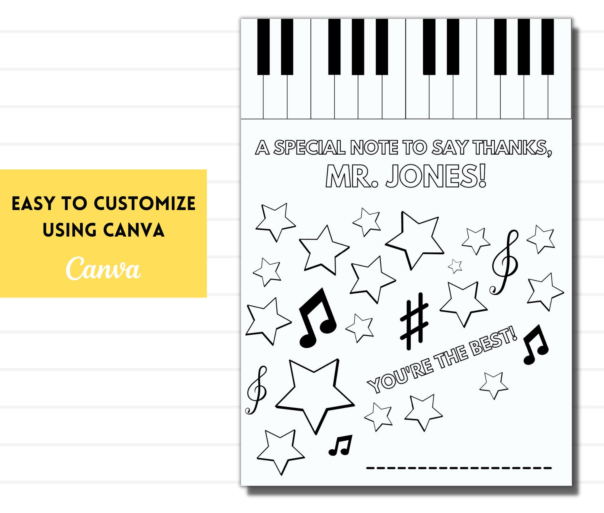 Music Teacher Appreciation Gift Teacher Appreciation Week - Etsy