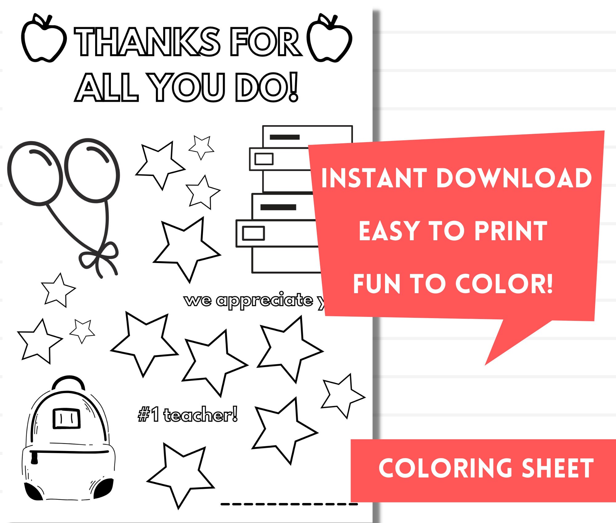 Teacher Appreciation Gift | Teacher Appreciation Printable | Teacher ...