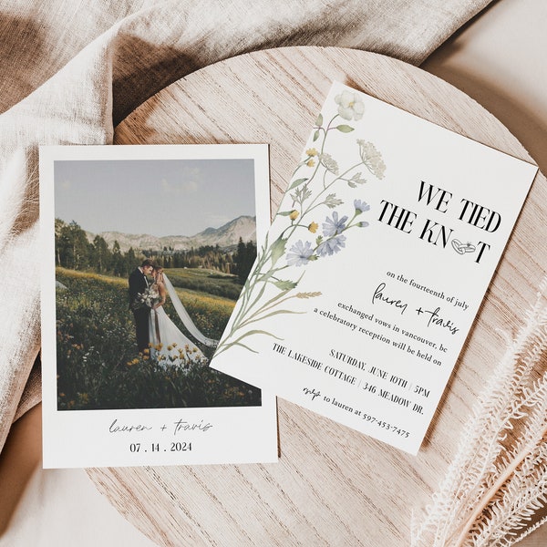 Elopement Reception Invitation - Etsy