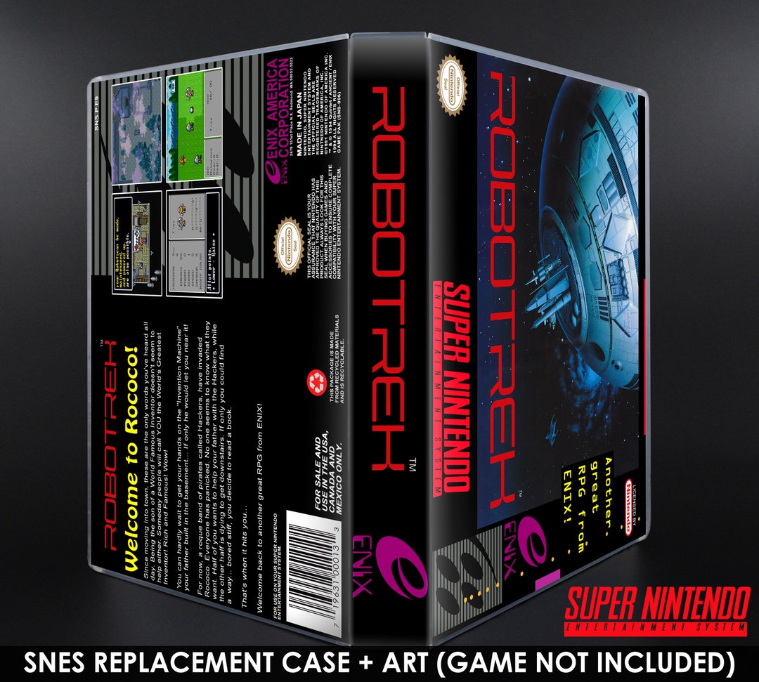 Robotrek - SNES Horizontal Case - No Game - Replacement Storage Case & Box Art - Etsy