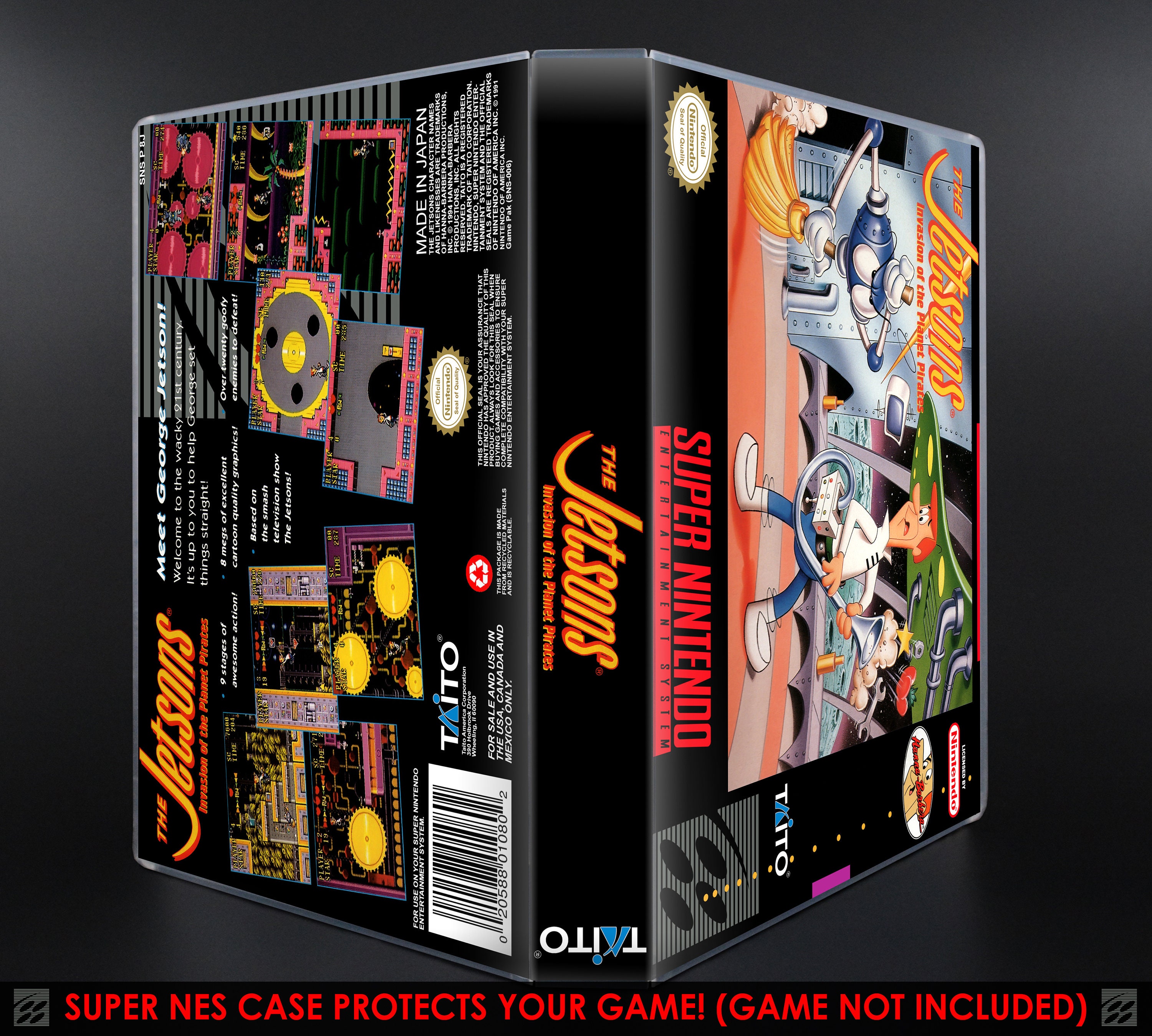 The Jetsons Invasion of the Planet Pirates SNES No Game Horizontal ...