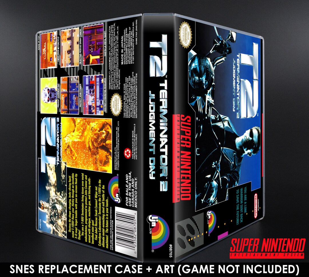Terminator 2 Judgment Day - SNES Horizontal Case - No Game ...