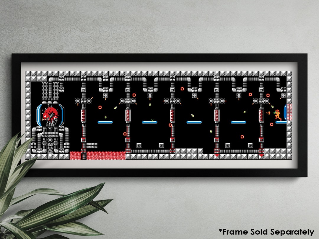 Metroid Final Battle Panoramic Video Game Poster Photo Quality Art ...