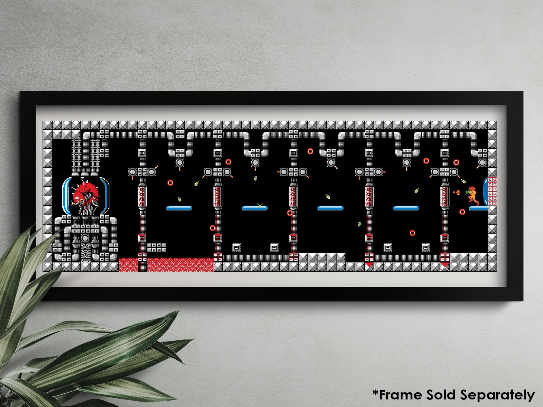 Metroid Final Battle Panoramic Video Game Poster Photo Quality Art ...