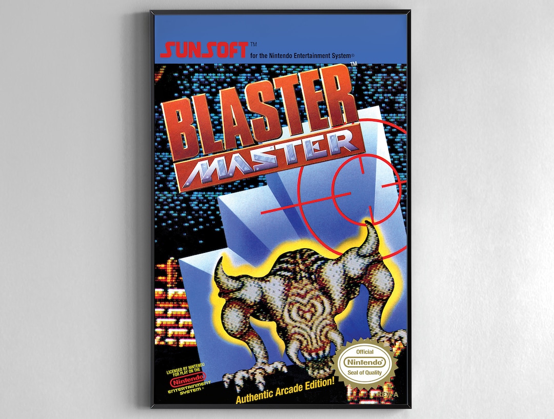 Blaster Master NES Poster Box Art Print Video Game 11 X 17 ...
