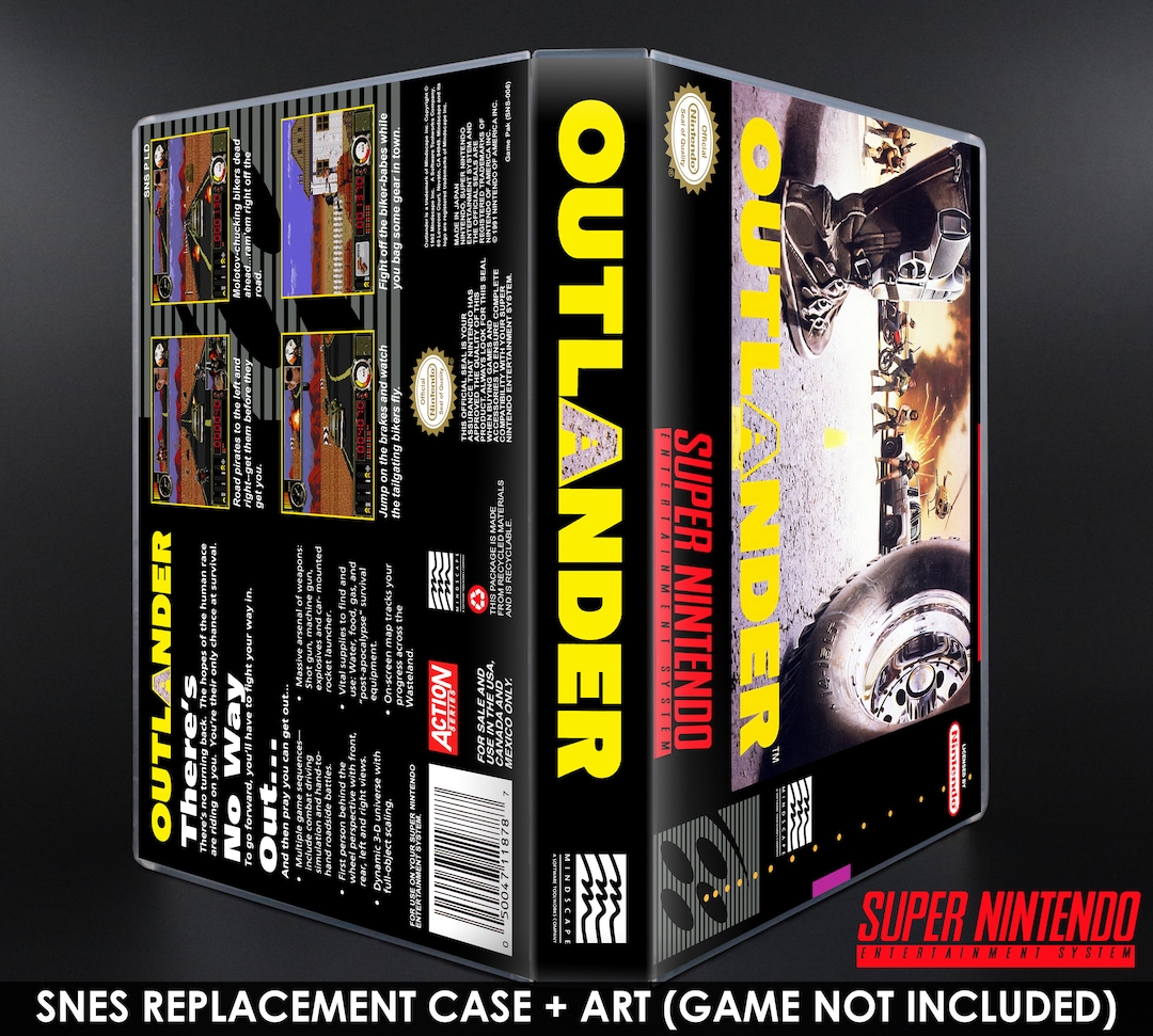Outlander - SNES Horizontal Case - No Game - Replacement Storage Case ...