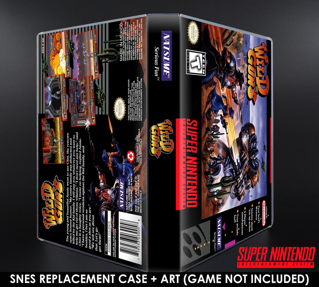 Wild Guns SNES Horizontal Case No Game Replacement Storage Case & Box Art - Etsy
