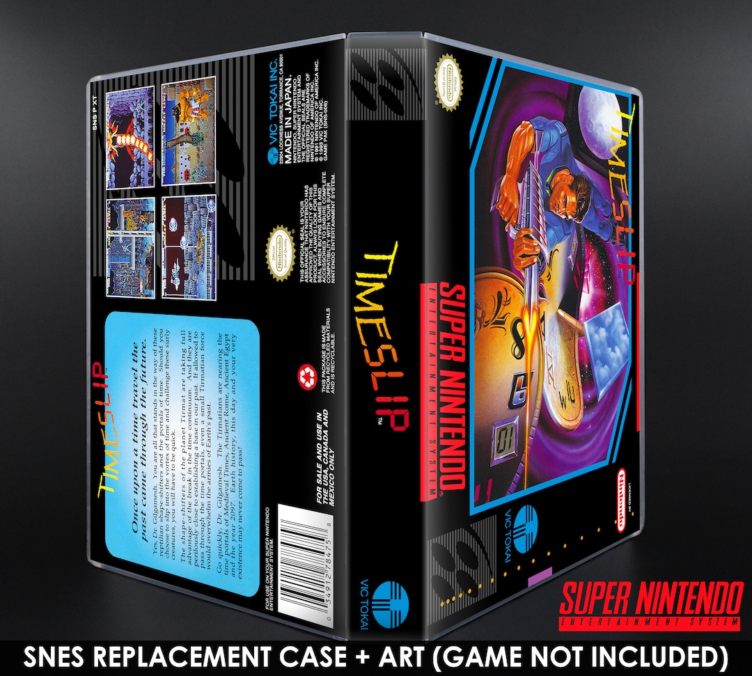 Time Slip - SNES Horizontal Case - No Game - Replacement Storage Case & Box Art Timeslip - Etsy