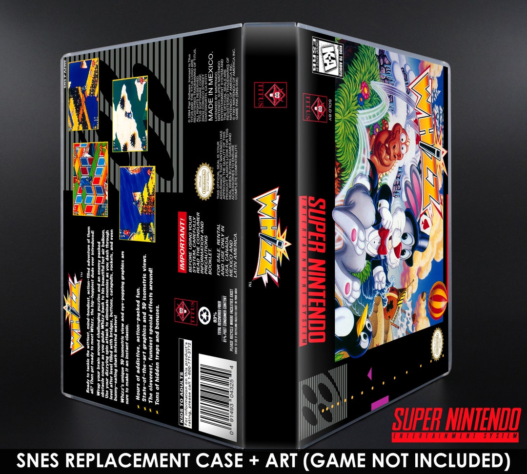 Whizz - SNES Horizontal Case - No Game - Replacement Storage Case & Box Art - Etsy