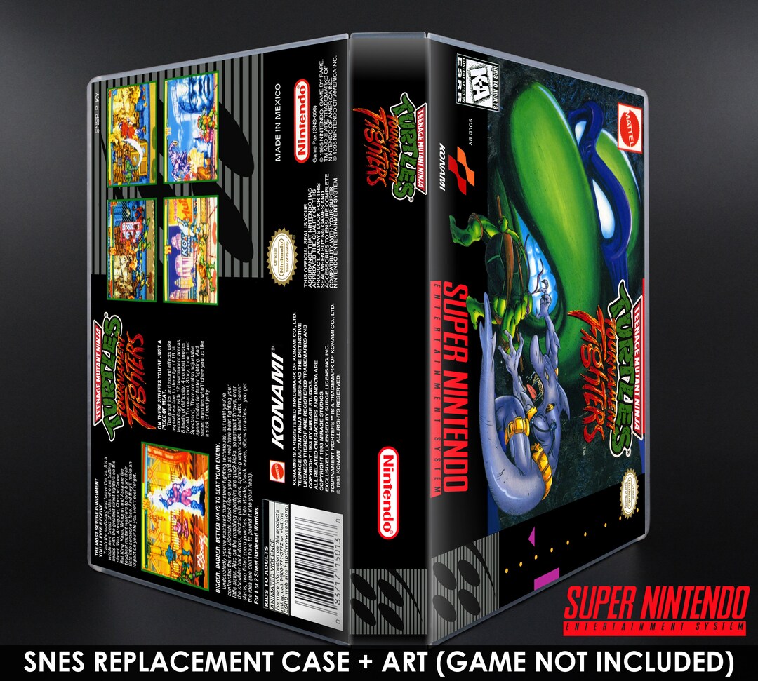 TMNT Tournament Fighters - SNES Horizontal Case - No Game - Replacement ...