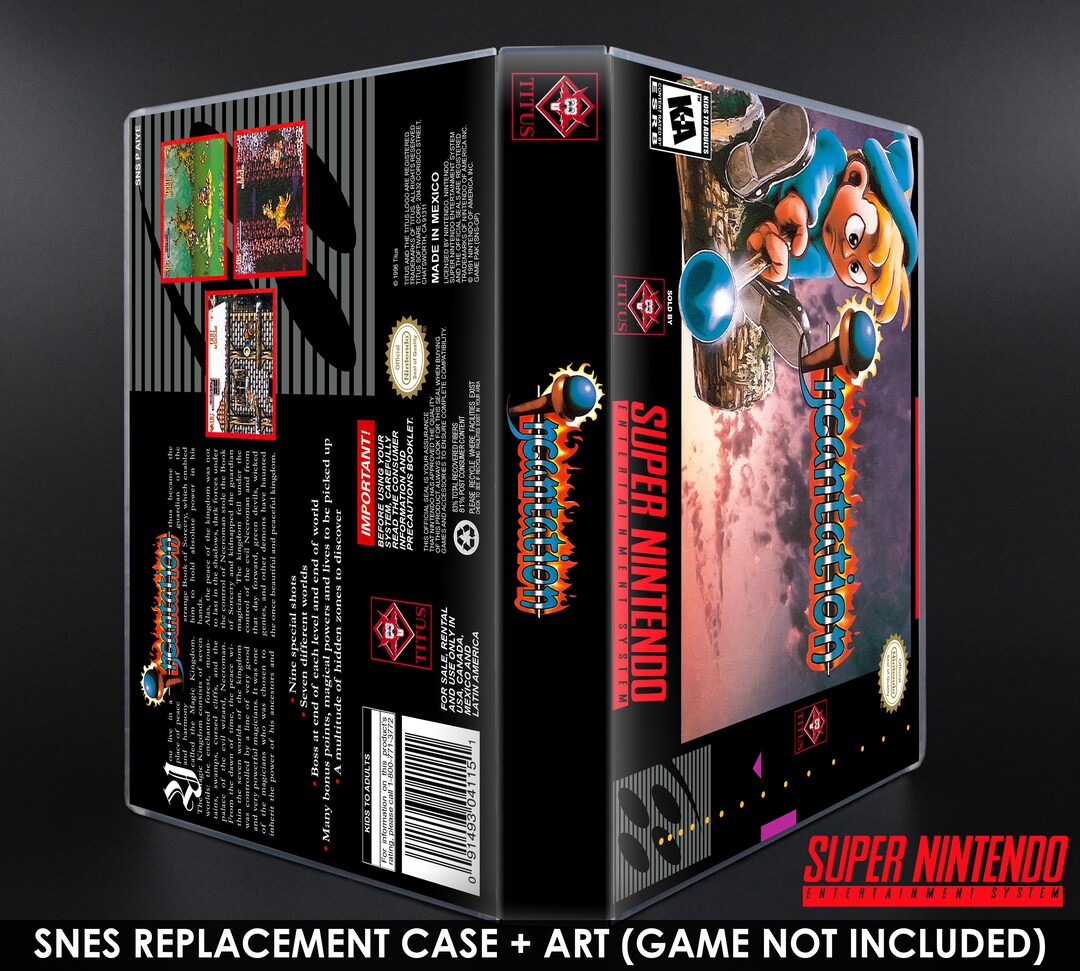 Incantation - SNES Horizontal Case - No Game - Replacement Storage Case ...