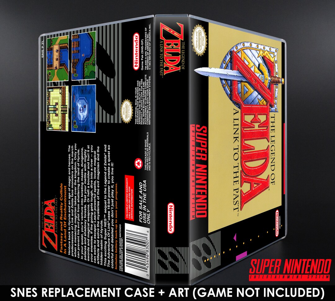 The Legend of Zelda A Link to the Past - SNES - No Game - Horizontal ...