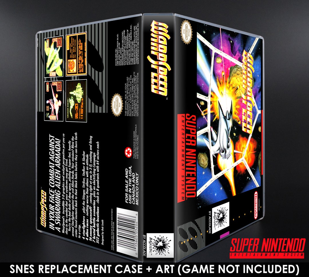Warp Speed - SNES Horizontal Case - No Game - Replacement Storage Case & Box Art Warpspeed - Etsy