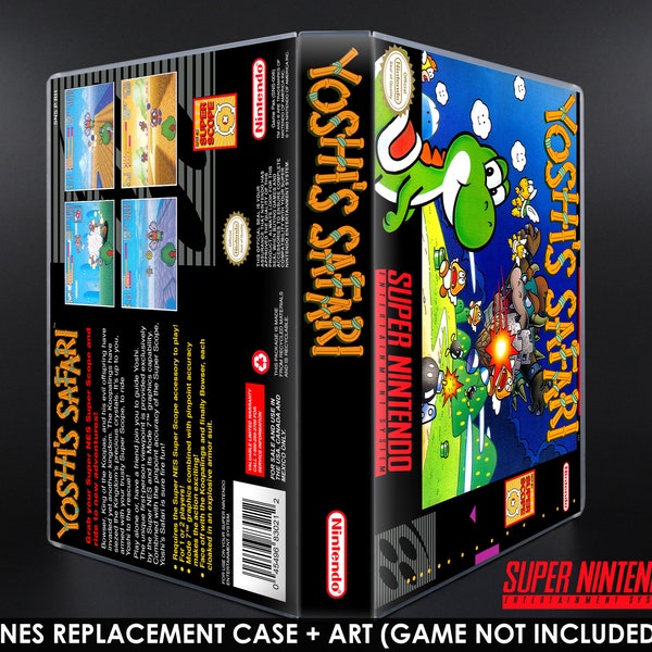 Super Mario World SNES Horizontal Case No Game Replacement Storage Case ...