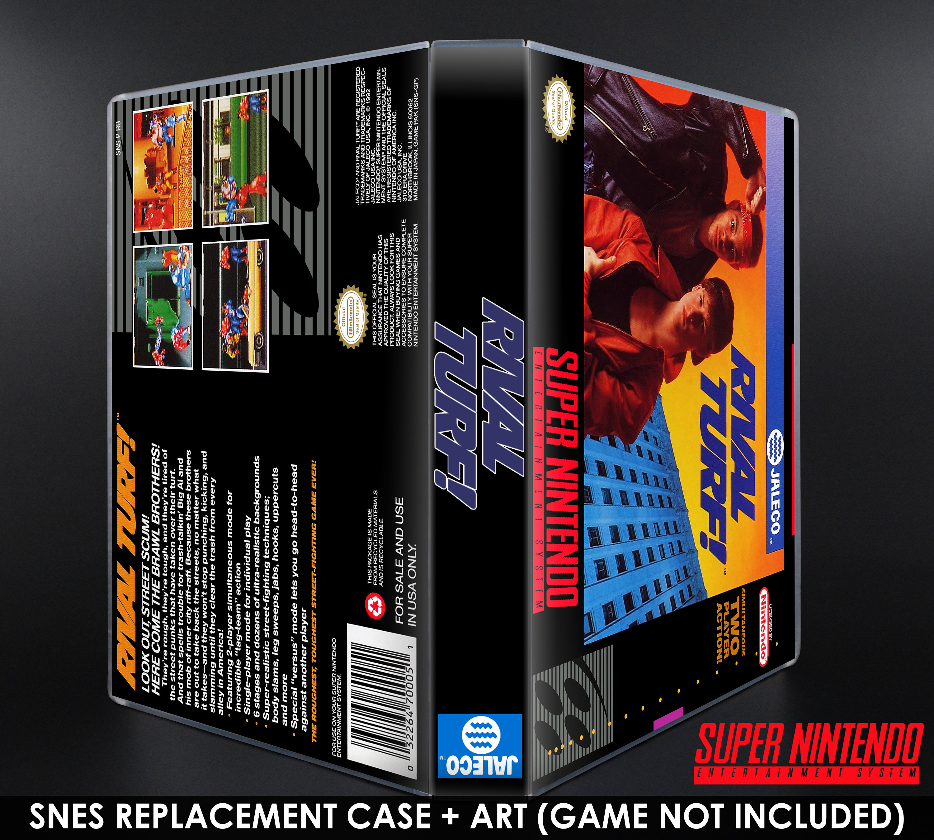 Rival Turf SNES Horizontal Case No Game Replacement Storage Case & Box Art - Etsy