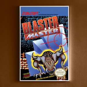 Blaster Master NES Poster Box Art Print Video Game 11 X 17 Restoration ...