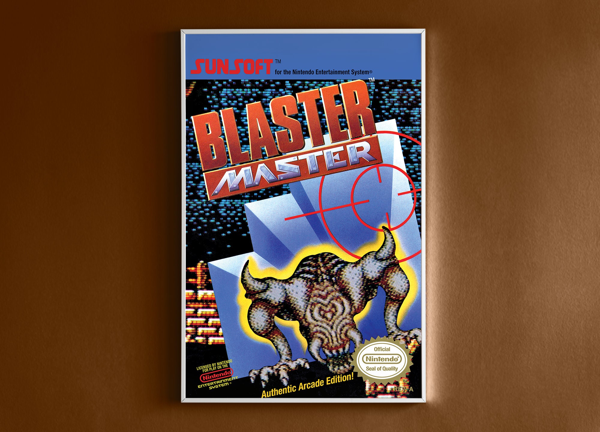 Blaster Master NES Poster Box Art Print Video Game 11 X 17 Restoration ...