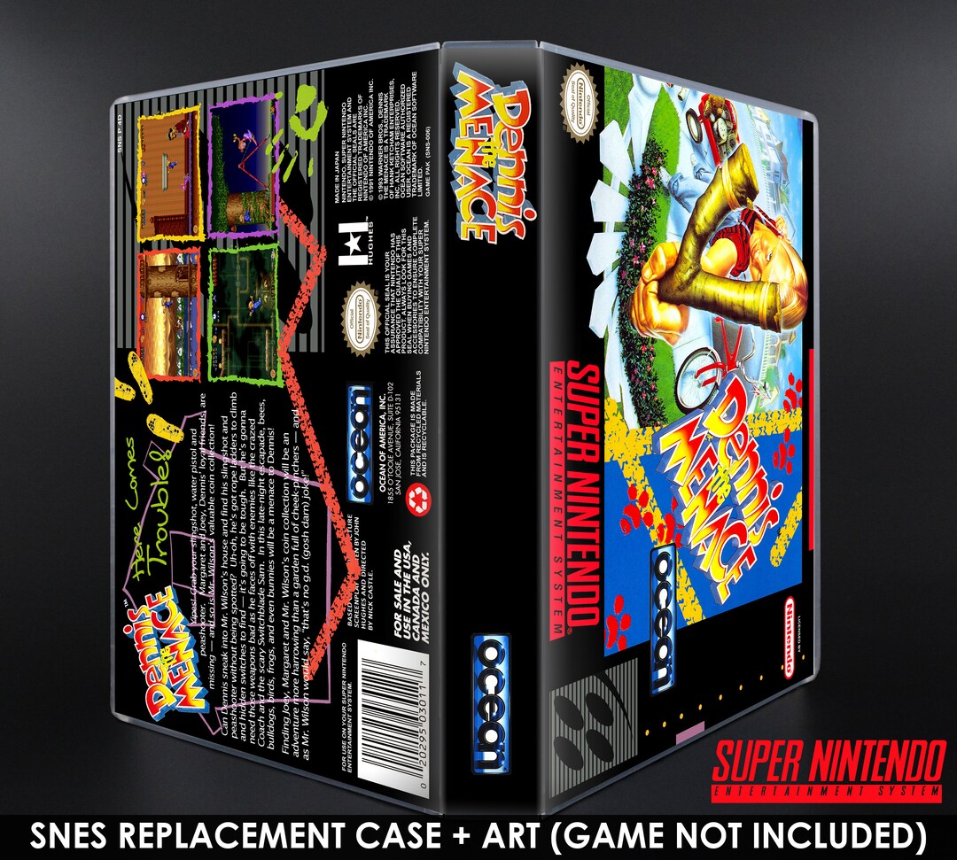 Dennis the Menace - SNES Horizontal Case - No Game - Replacement ...