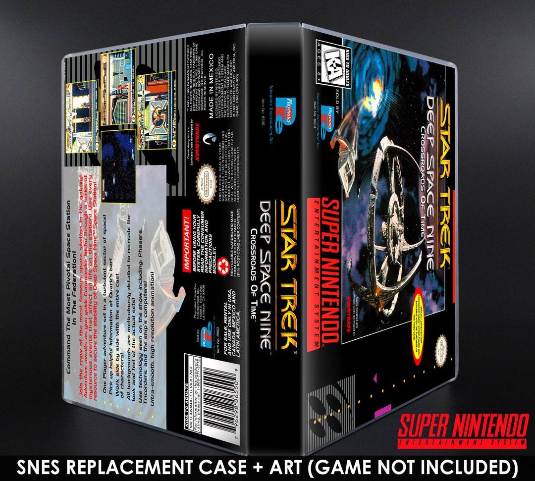 Star Trek Deep Space Nine Crossroads of Time - SNES Horizontal Case ...