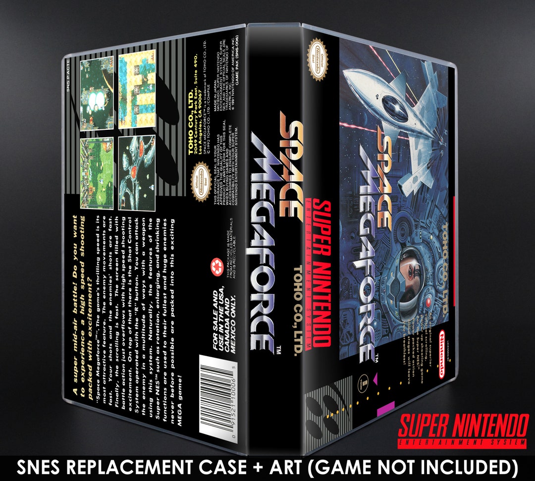 Space Megaforce - SNES Horizontal Case - No Game - Replacement Storage Case & Box Art - Etsy