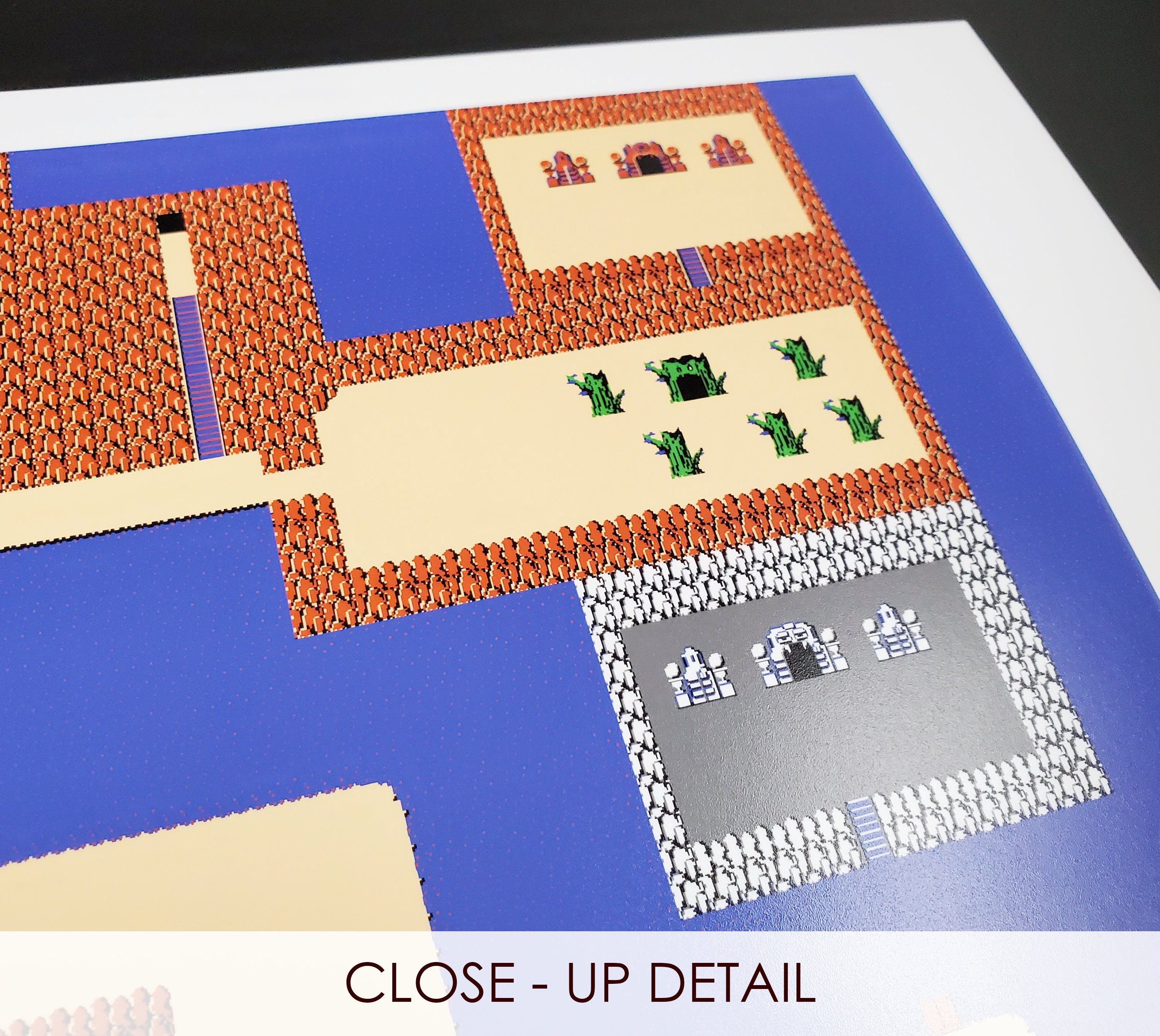 Zelda World Map Panoramic Video Game Poster Photo Quality Art - Etsy