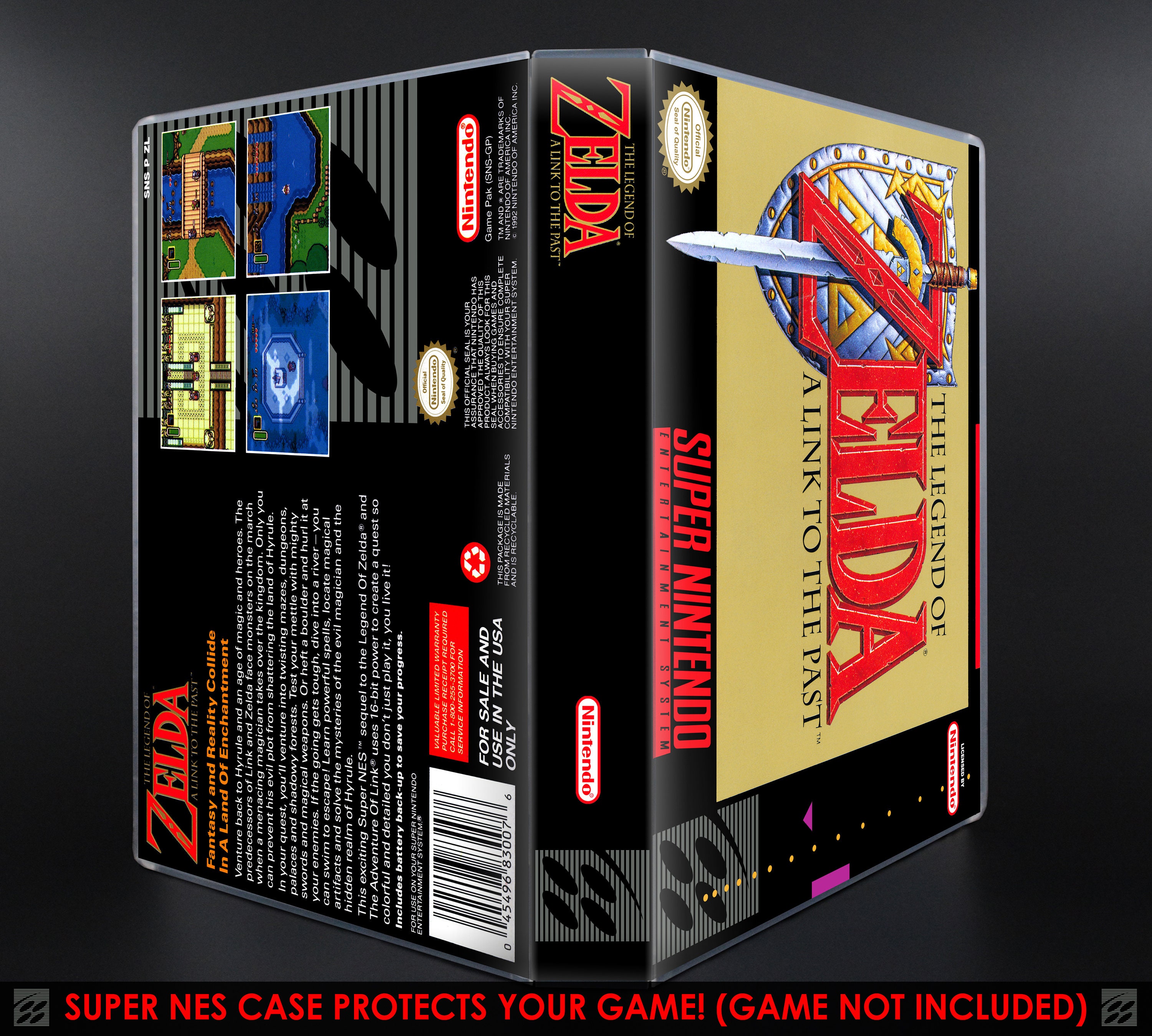 The Legend of Zelda A Link to the Past SNES No Game Horizontal ...