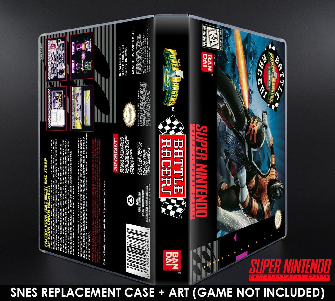 Power Rangers Zeo Battle Racers - SNES Horizontal Case - No Game ...