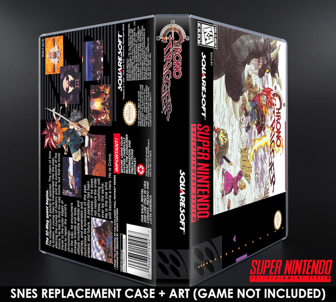 Chrono Trigger - SNES Horizontal Case - No Game - Replacement Storage Case & Box Art - Etsy