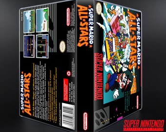 Super Mario World SNES Horizontal Case No Game Replacement Storage Case ...