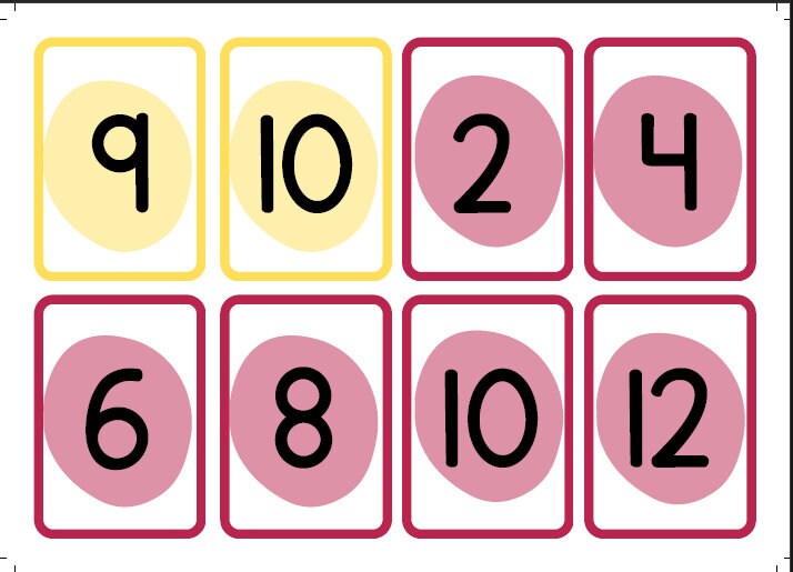 Printable Multiplication Flashcards 1-10 - Etsy