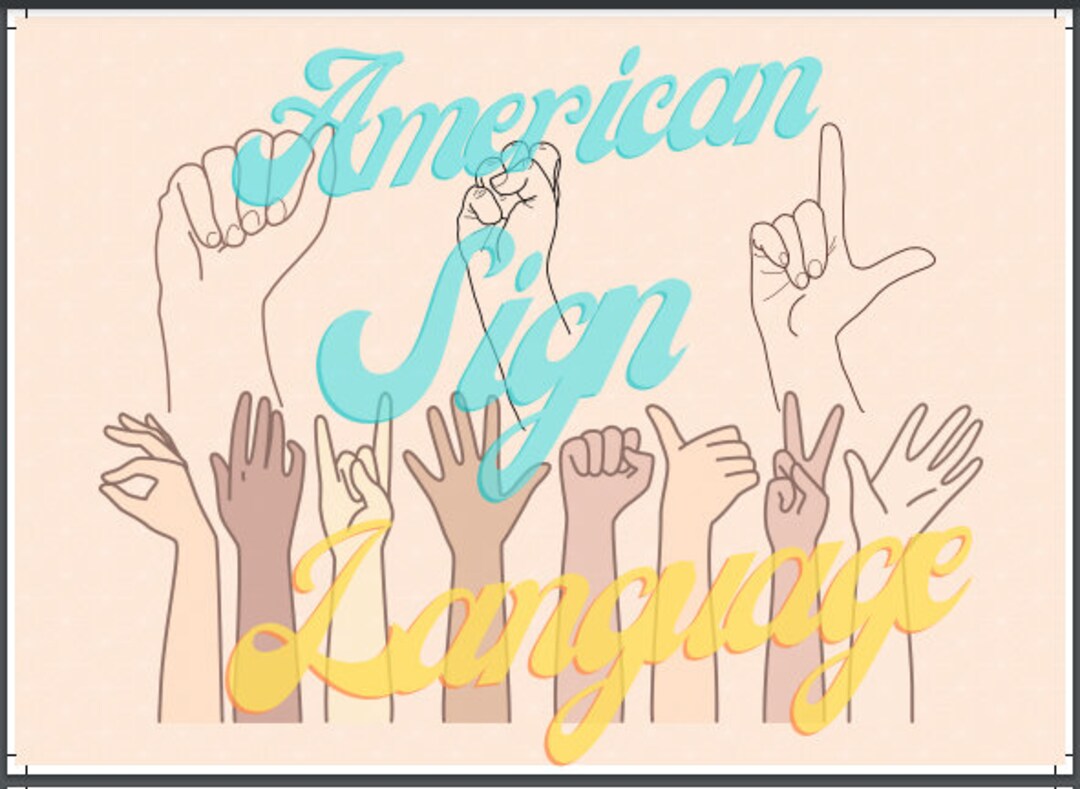 American Sign Language Flashcards - Etsy