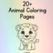 Printable Toddler Coloring Book With Traceable Animal Names | Fun ...