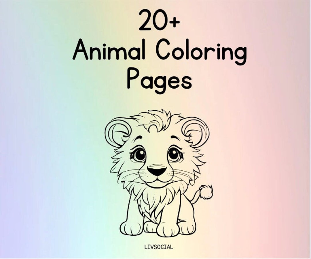 Printable Toddler Coloring Book With Traceable Animal Names | Fun ...