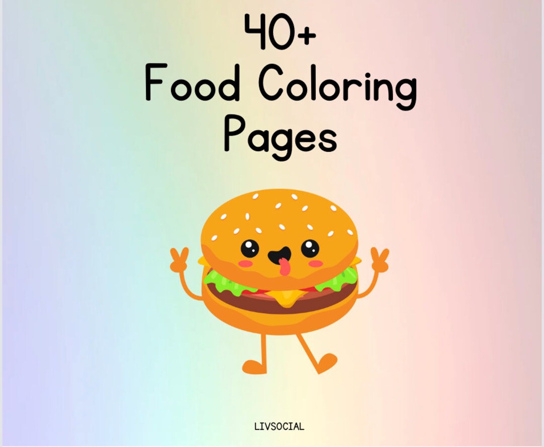 Food Fun for Toddlers: Simple Coloring, Writing & Tracing Book | 40 ...