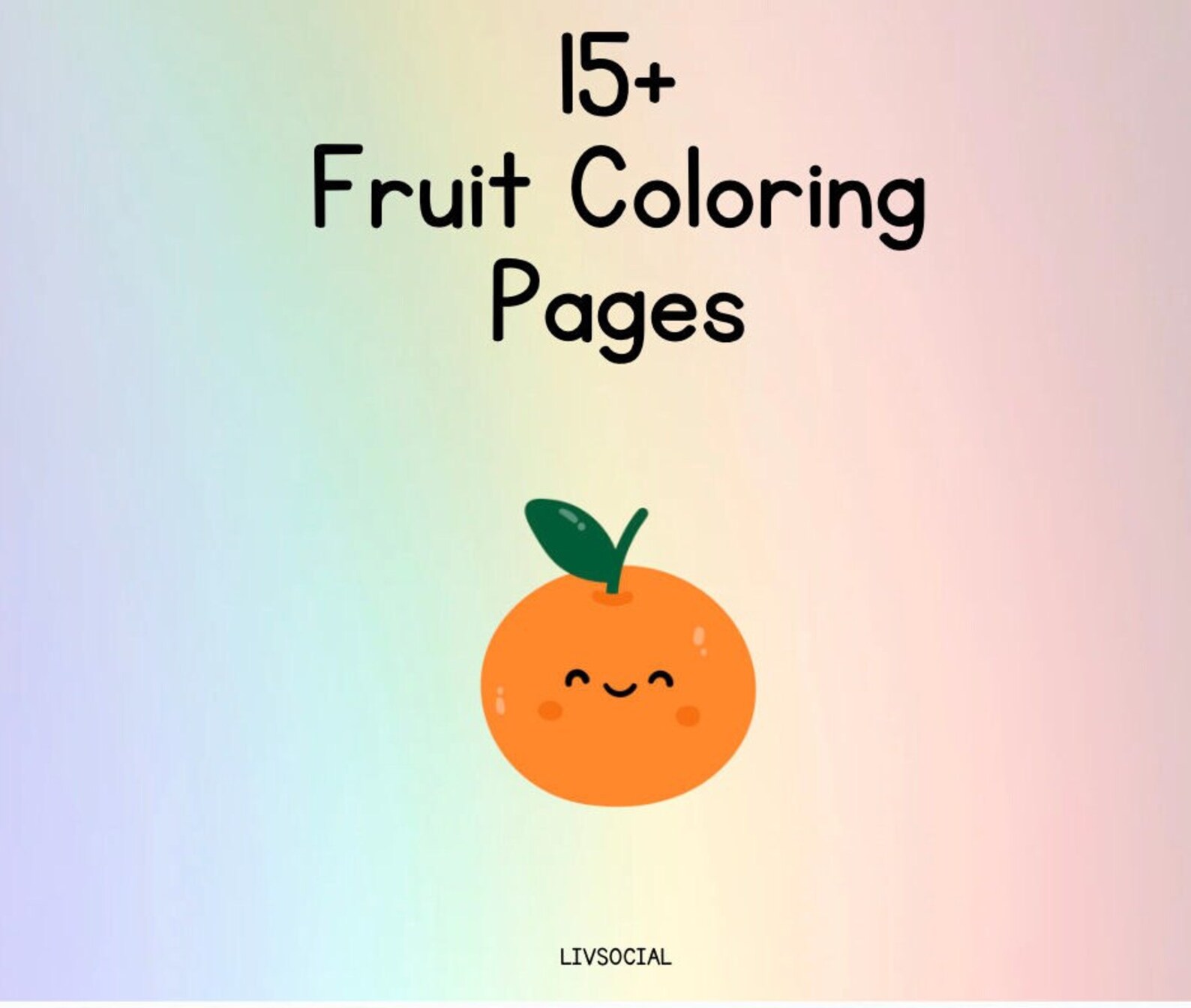 Printable Toddler Fruit Coloring Book | Digital Download With Tracing ...