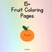 Printable Toddler Fruit Coloring Book | Digital Download With Tracing ...